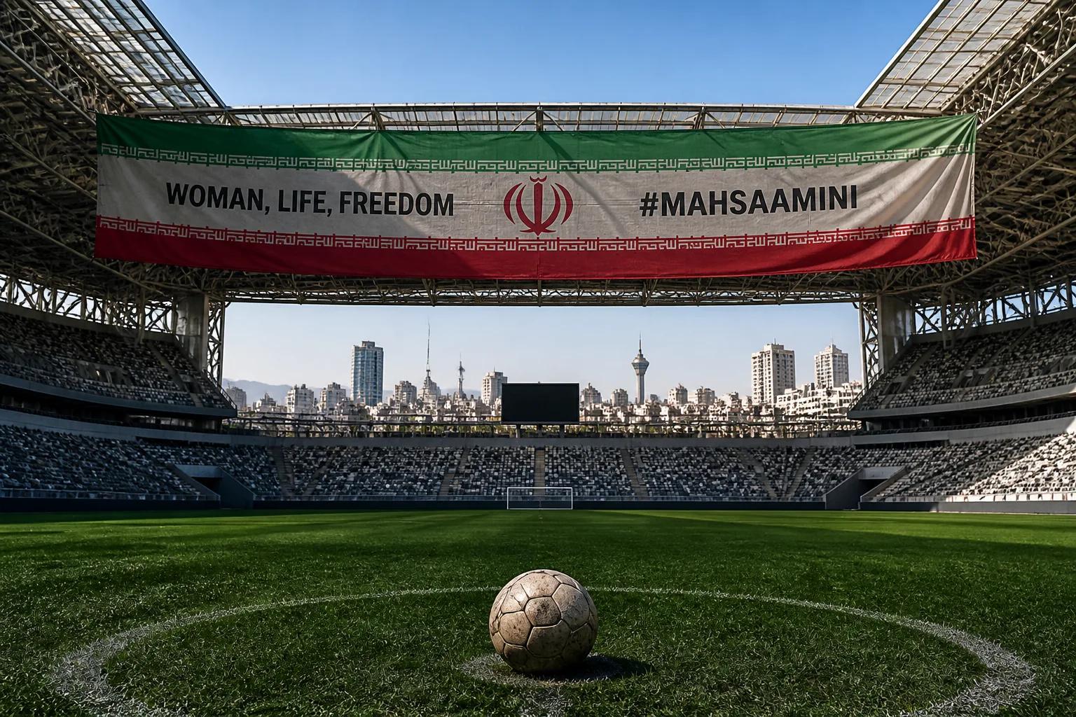 Iranian Diaspora Protests at Los Angeles Stadium Ahead of World Cup Match